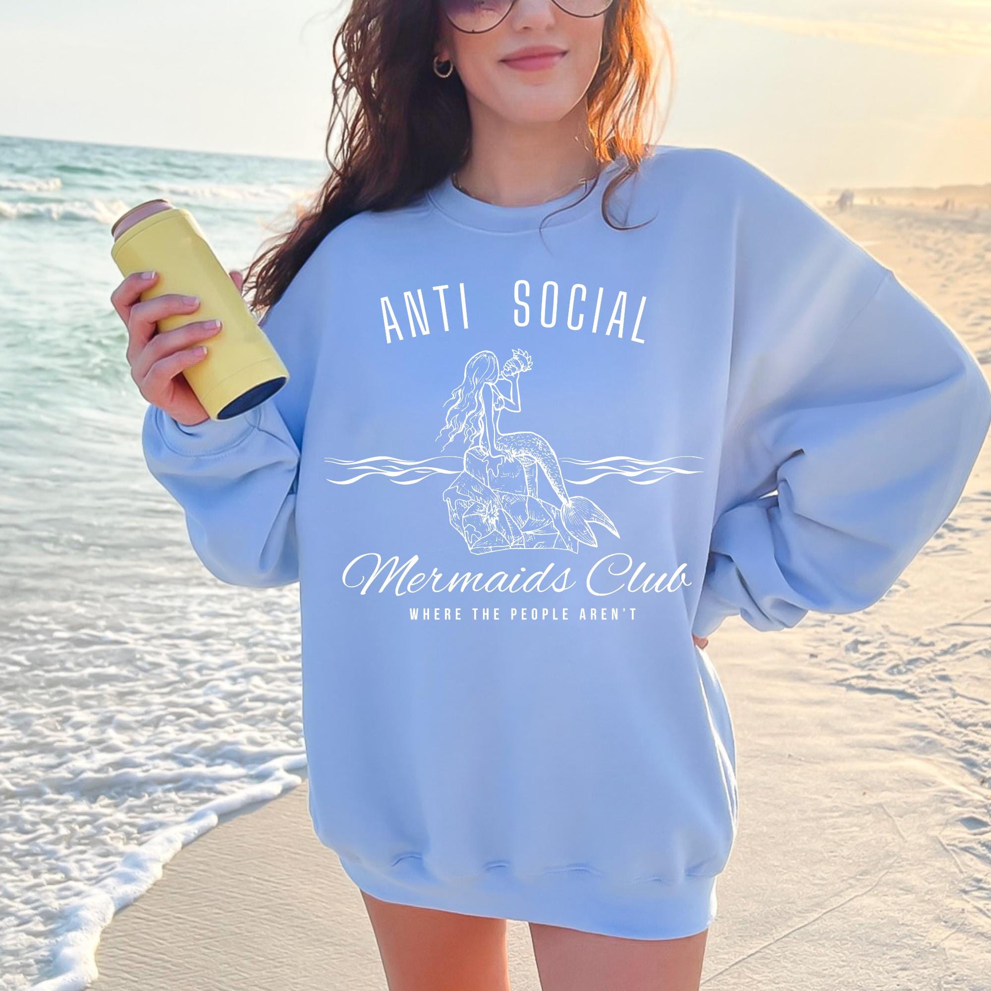 Mermaid Sweatshirt Mermaidcore Crewneck Mermaid Bachelorette Mermaid ...