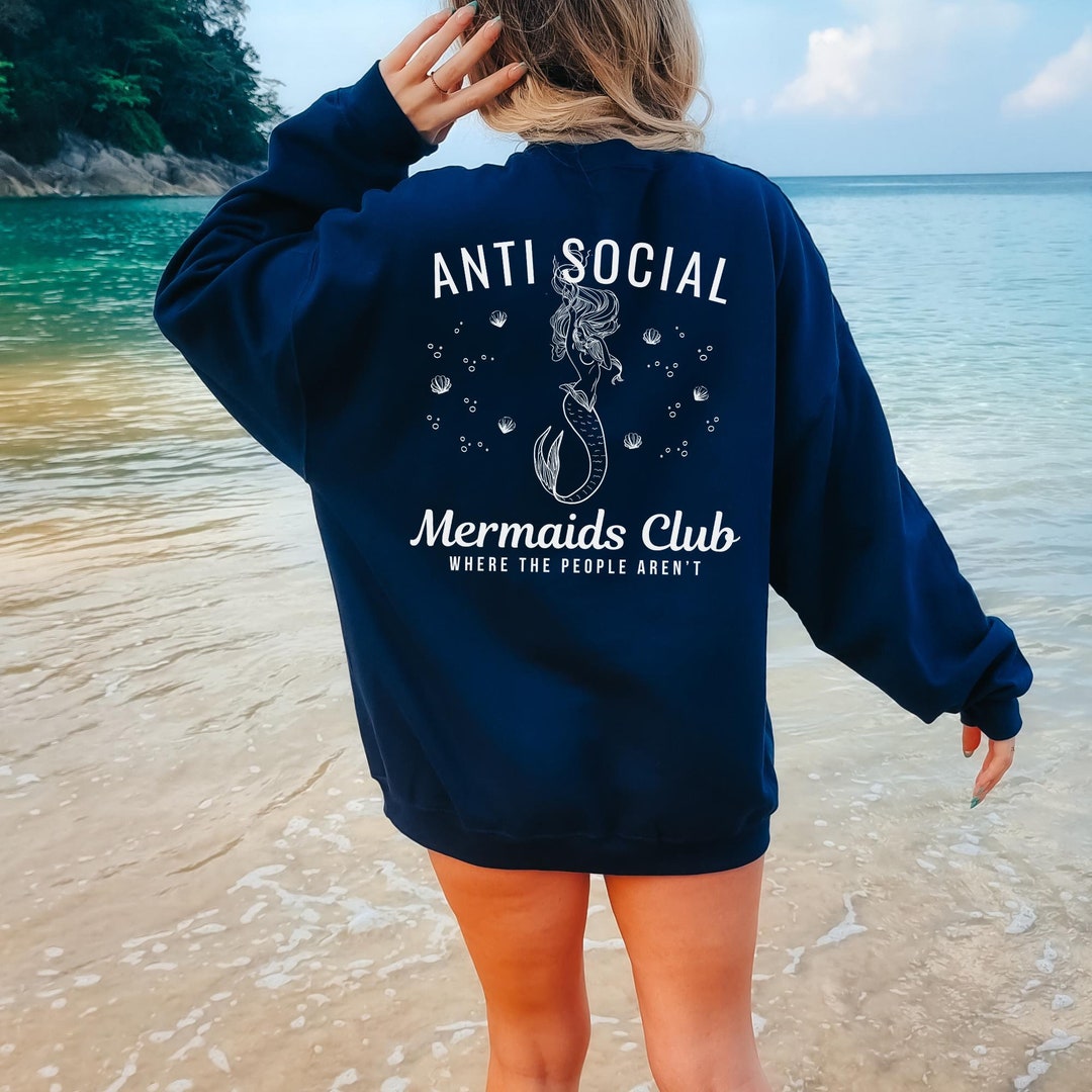 Mermaid Sweatshirt Sirencore Aesthetic Mermaidcore Shirt Brown Hoodie ...