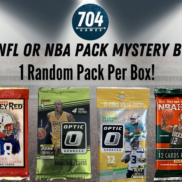 Nba Basketball Cards Mystery Packs - Etsy