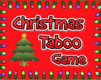 Taboo Christmas Game - Etsy