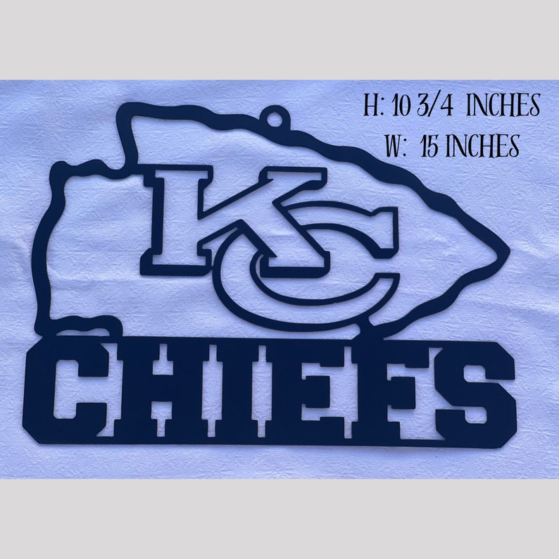 Kansas City Chiefs Inspired Sign Kansas City Chiefs Wall Art Metal Sign ...