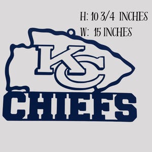Kansas City Chiefs Inspired Sign Kansas City Chiefs Wall Art Metal Sign ...