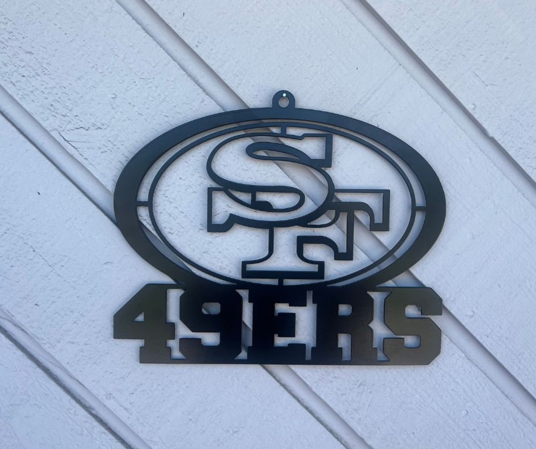 49ers Inspired Metal Sign San Francisco 49ers Wall Art Metal Sign Gift ...