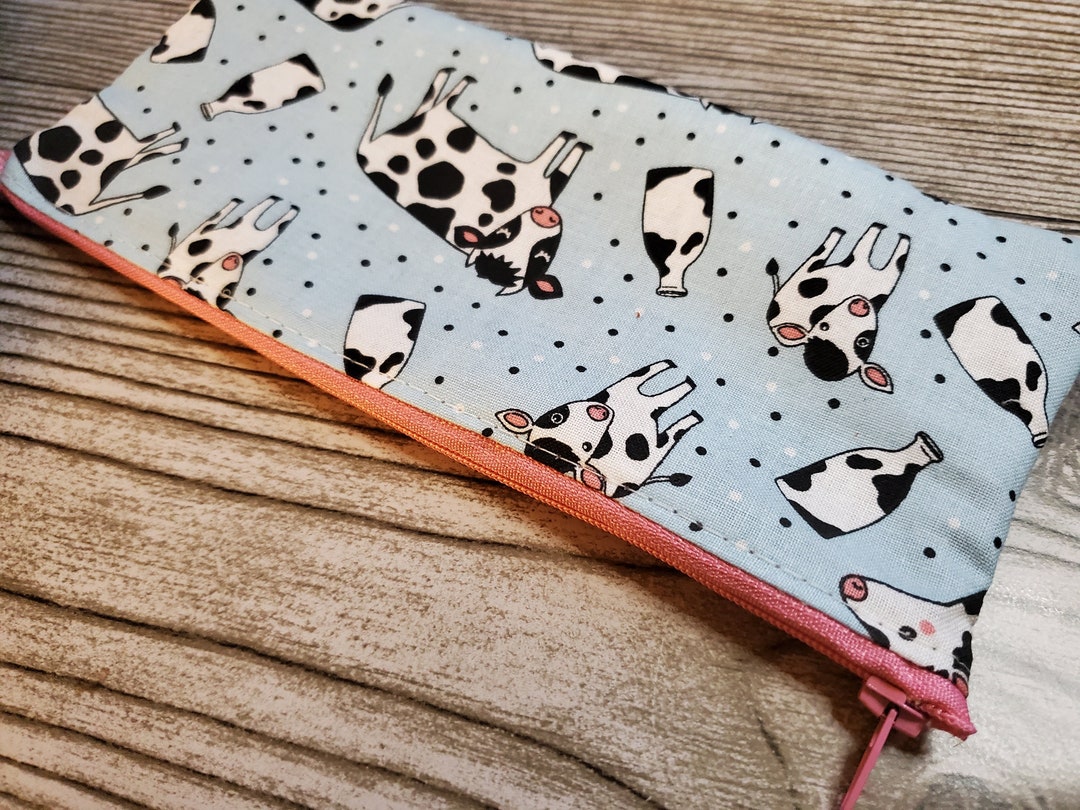 Cow Zipper Pouch - Etsy