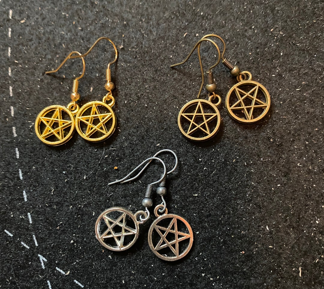 Inverted Pentacle Earrings - Basic - Etsy