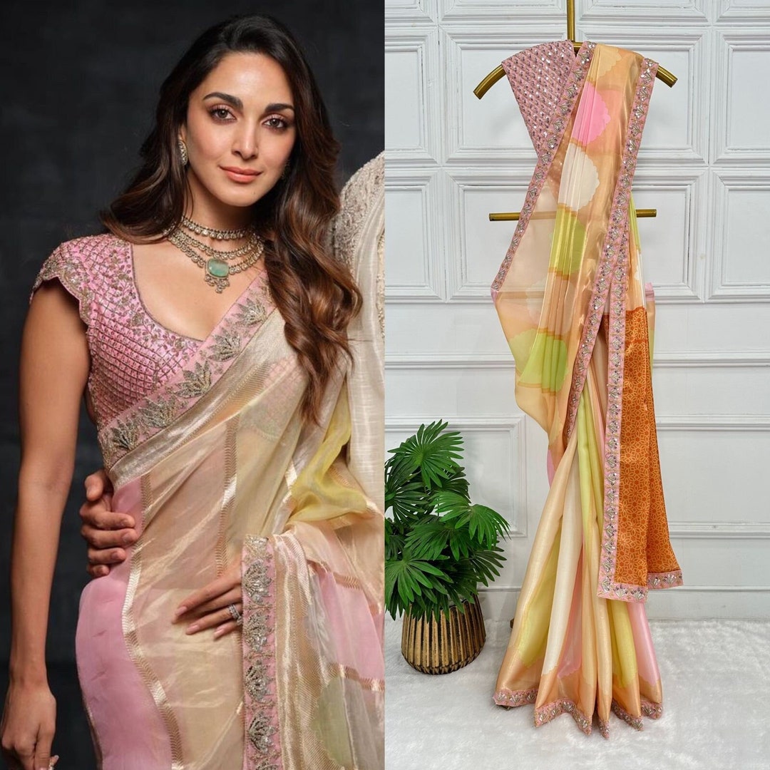 Bollywood Actress Inspired Jimmichu Sequins Saree for Wedding Cocktail ...