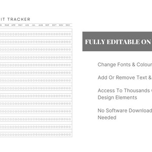Minimal Everyday Habit Tracker Daily Printable Template/goodnotes ...