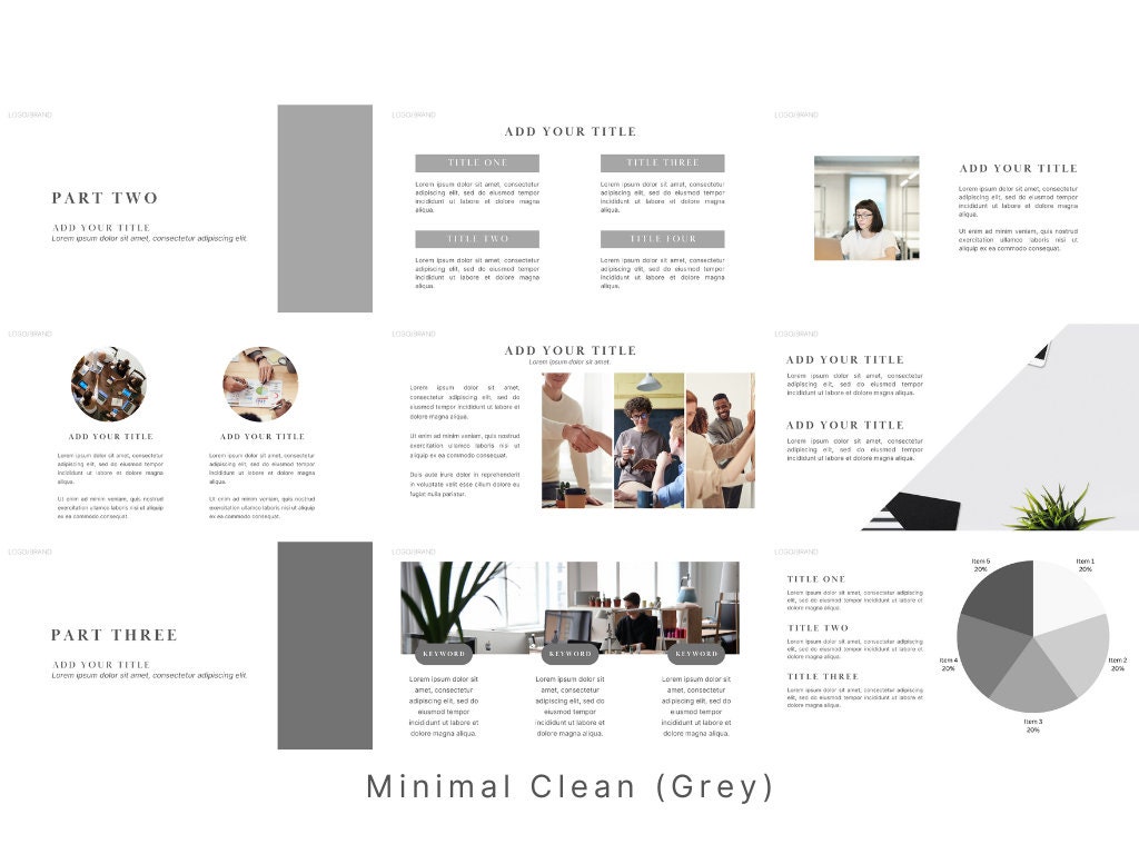 Minimal Clean Minimalistic Aesthetic Presentation Slides Template Canva ...