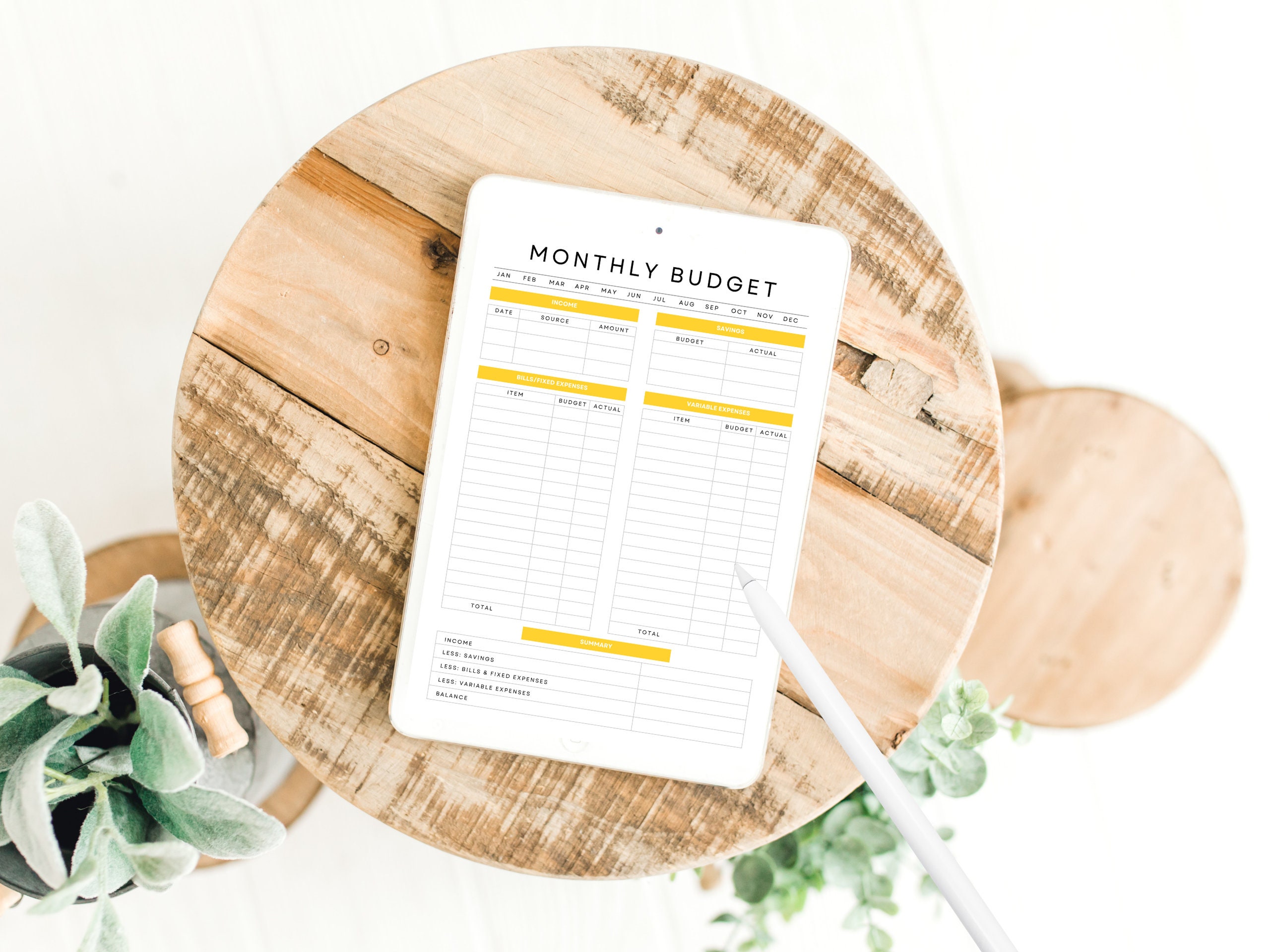 Monthly Budget Overview Planner Printable Template/budget Binder ...