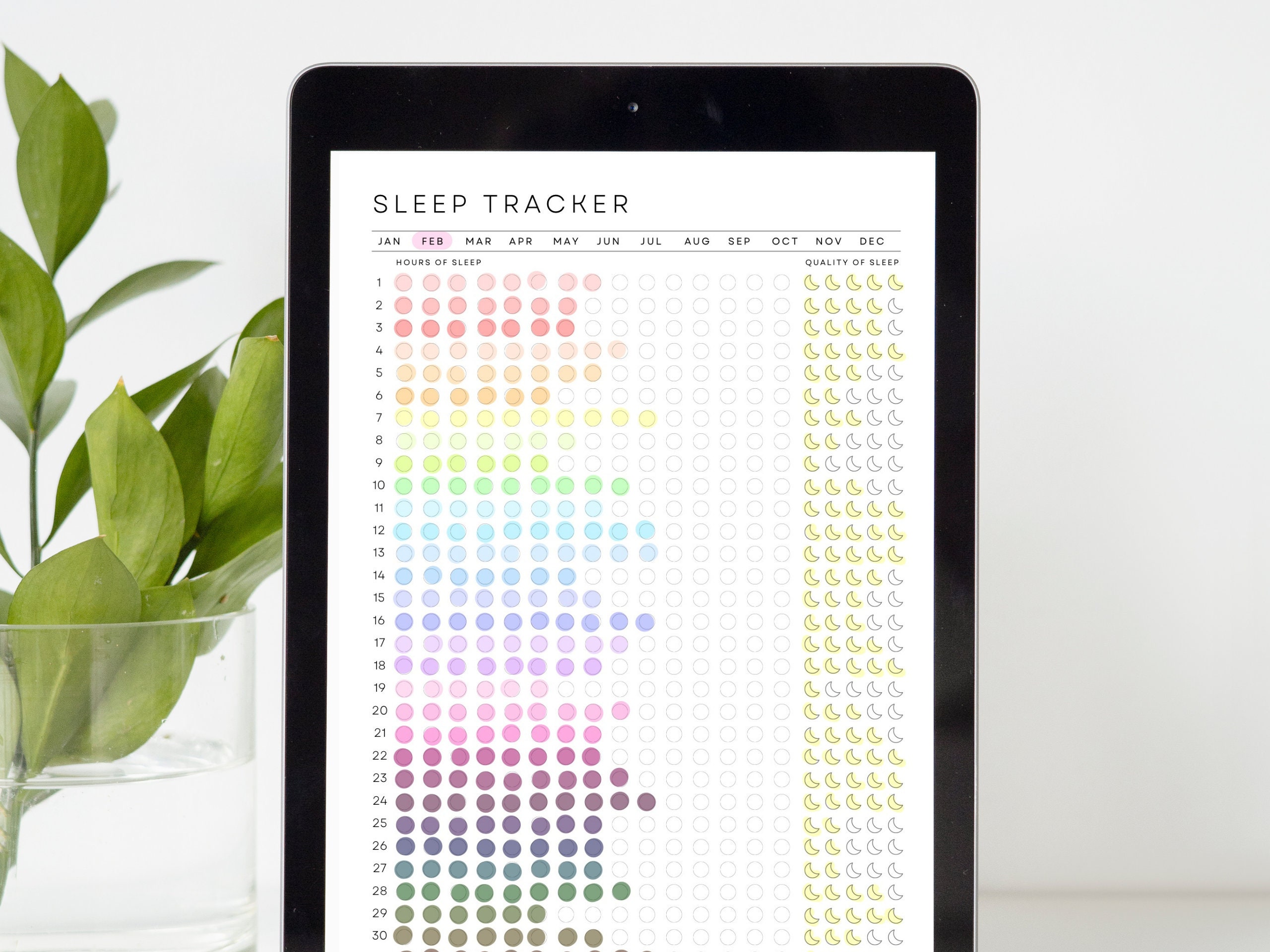 Sleep Tracker Printable/sleep Habit Tracker Planner Insert/daily ...