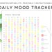 Daily Mood Tracker Printable, Minimalistic Monthly & Yearly Mood ...