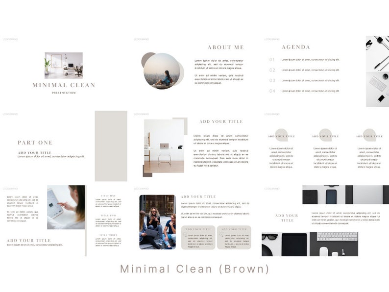 Minimal Clean Minimalistic Aesthetic Presentation Slides Template Canva ...