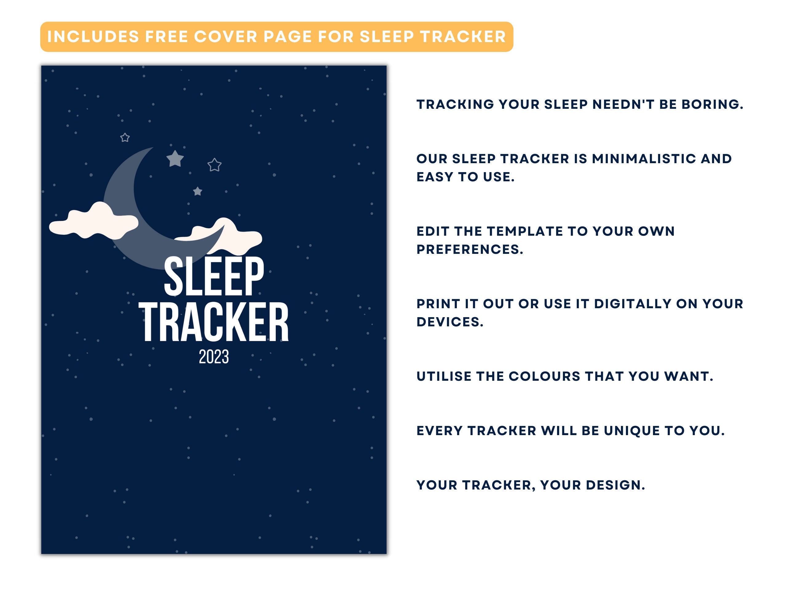 Sleep & Dream Tracker Printable/dream Analysis/sleep Log/dream Diary ...