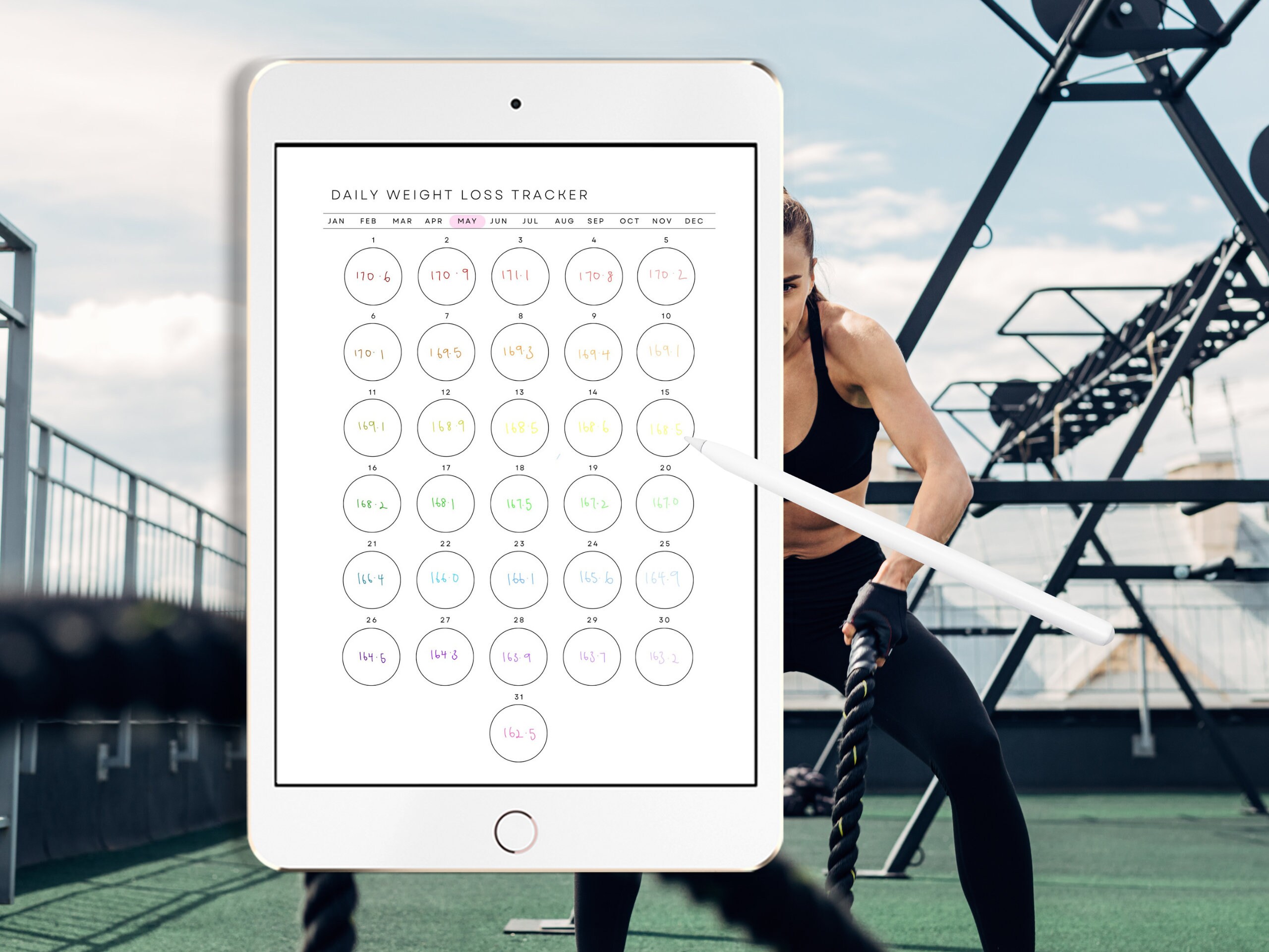 Weight Loss Tracker Printable/weight Log for Fitness & Health Goals ...