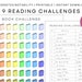 Reading Challenge Printable Bundle, 100 Book Tracker (canva Editable ...