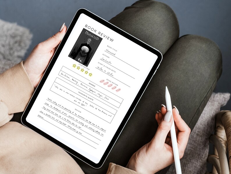 2025 FULL Reading Journal Printable/35 Pages Digital Book Reading ...