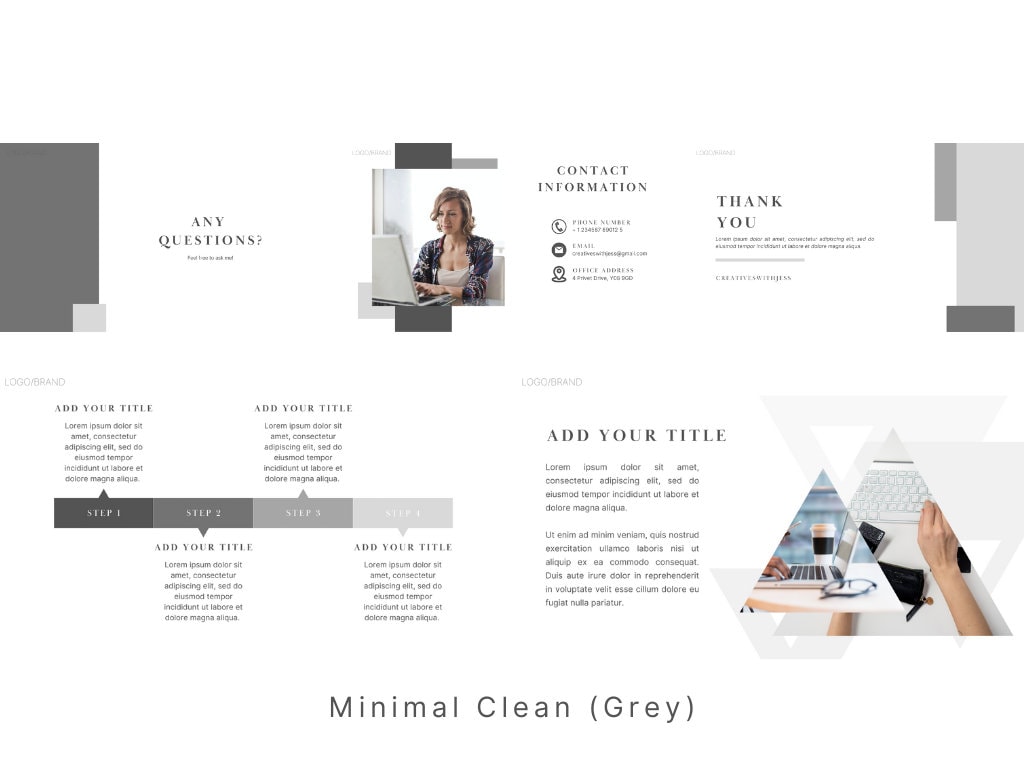 Minimal Clean Minimalistic Aesthetic Presentation Slides Template Canva ...