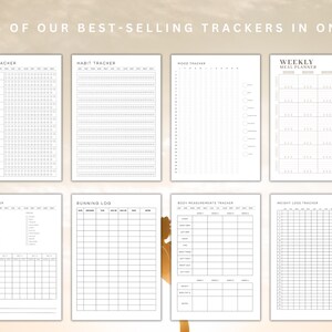 Health & Fitness Trackers Bundle Printable Pack/15 Best Selling ...