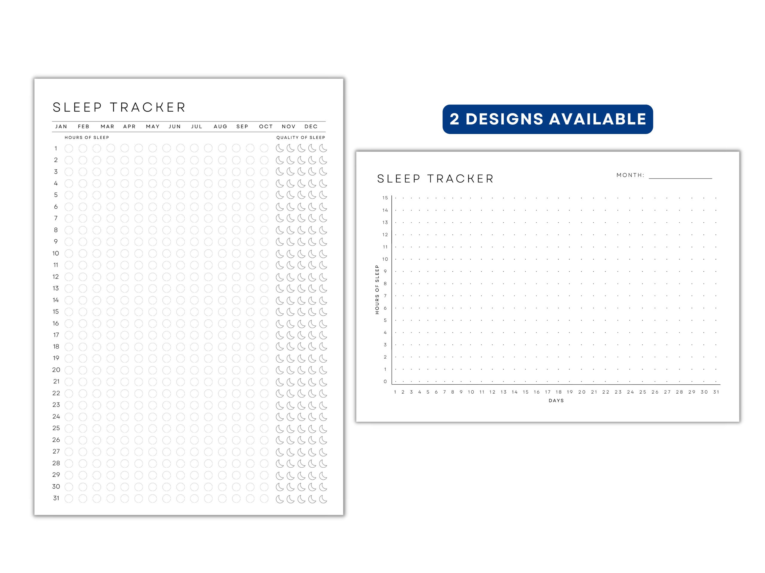 Sleep Tracker Printable/sleep Habit Tracker Planner Insert/daily ...