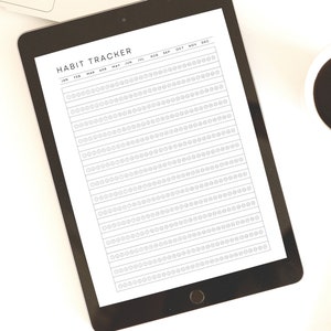 Minimal Everyday Habit Tracker Daily Printable Template/goodnotes ...