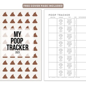 Poop Tracker Printable Sheets/bowel Movement Journal Planner/ibs Celiac ...