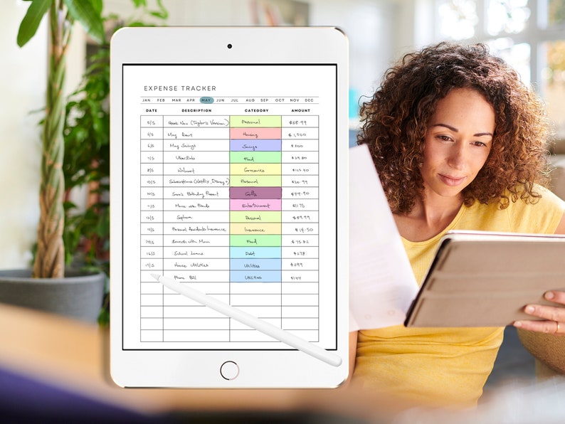 Monthly Expense Tracker Printable/minimalistic Finance Budget Planner ...