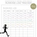 Minimalistic Running Log Printable Tracker/daily, Monthly & Yearly ...