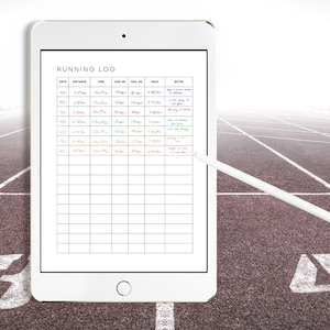 Minimalistic Running Log Printable Tracker/daily, Monthly & Yearly ...