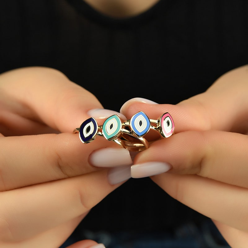 Evil Eye Ring - Etsy