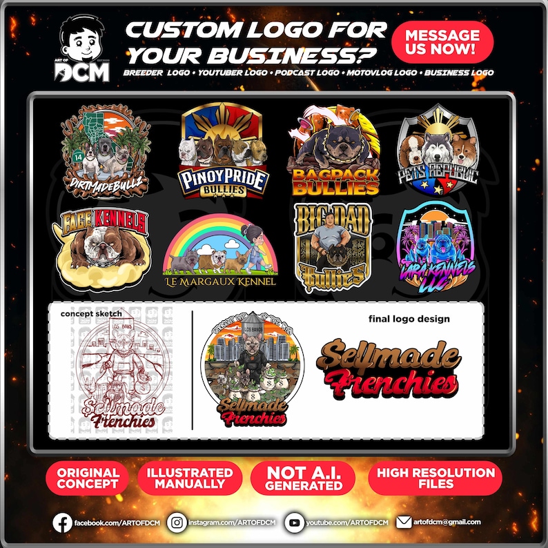 Custom Kennel Logo, Dog Logo, Breeder Logo - Etsy