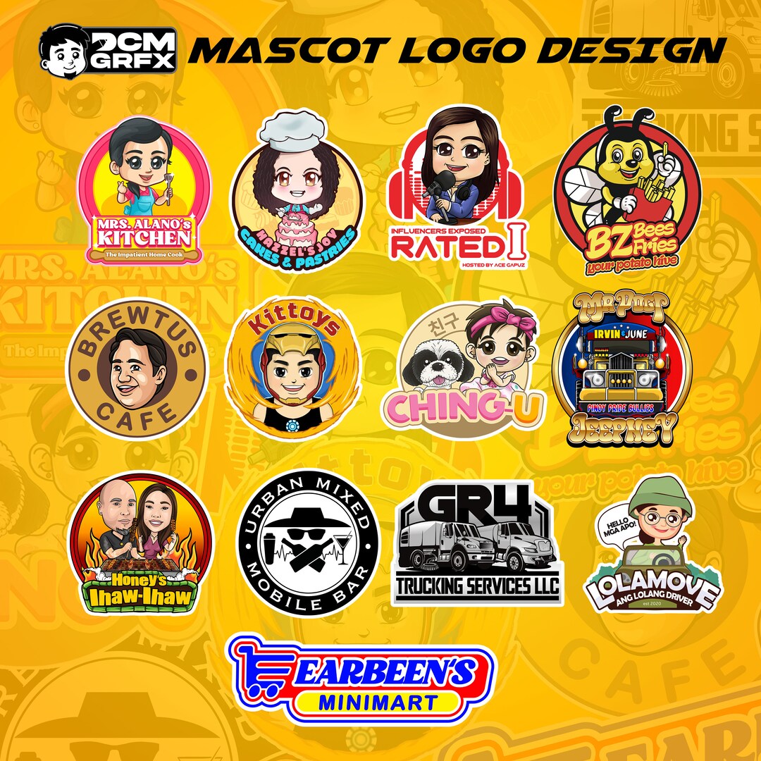 Custom Business Logo, Mascot Logo - Etsy