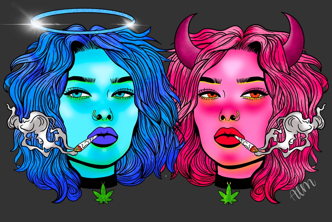 Angel Vs Devil - Etsy