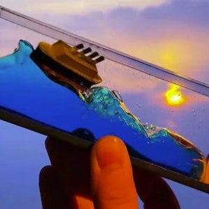 Desk Fidget Toy Titanic Cruise Ship Fluid Drift Bottle Decoration ...