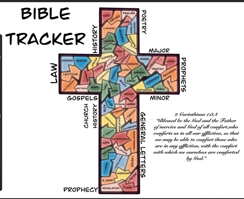 Cross Bible Tracker *printable* - Etsy