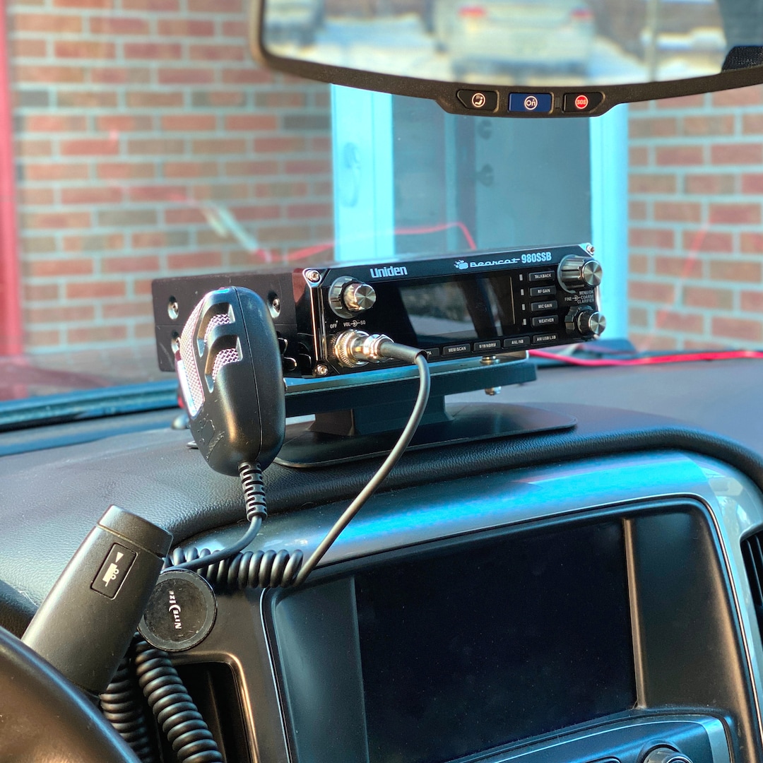 Dashboard Radio Mount Works With CB, Ham, Two-way Radios, and More Free ...