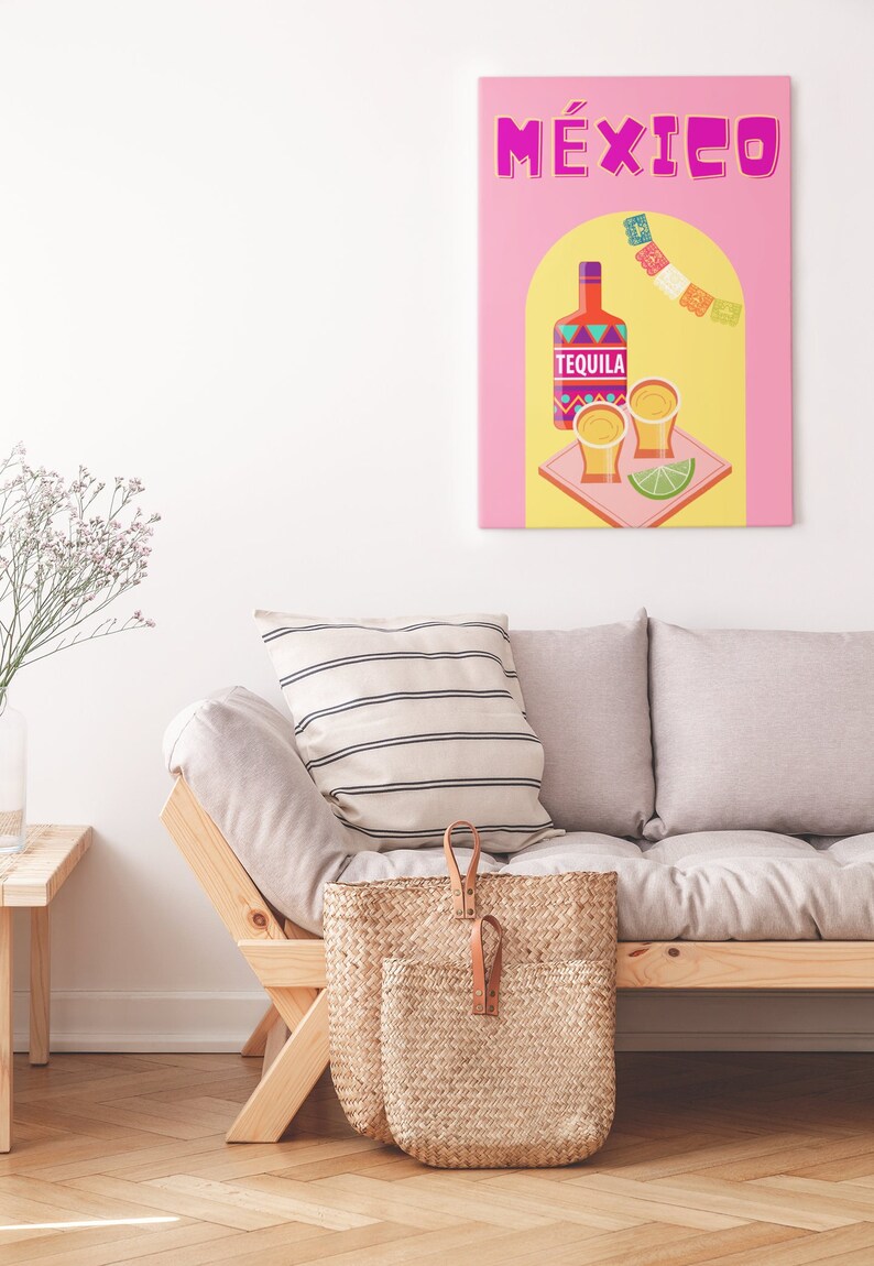 Mexican Illustration Poster, Mexico Digital Download, Mexico Art Prints ...