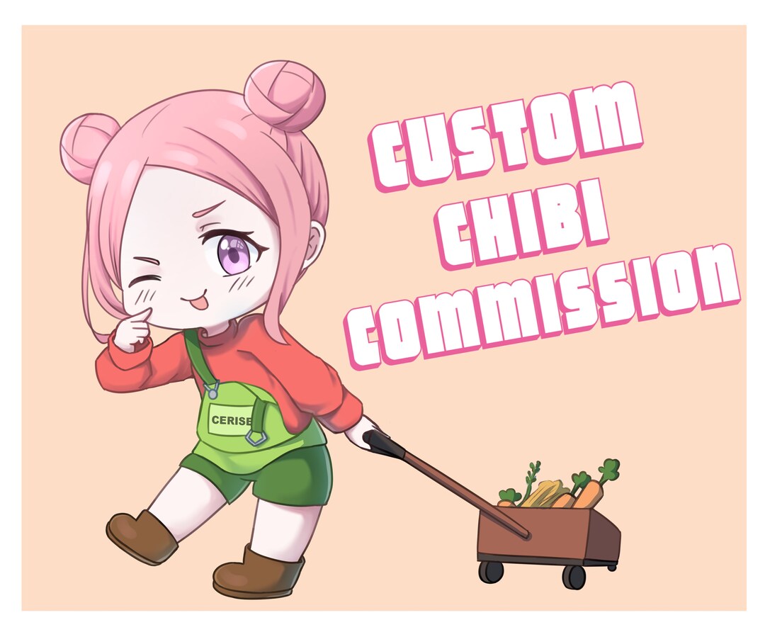 Custom Fullbody Cute Chibi, Fanart, OC, Cartoon, Pet, Chibi Art, Chibi ...