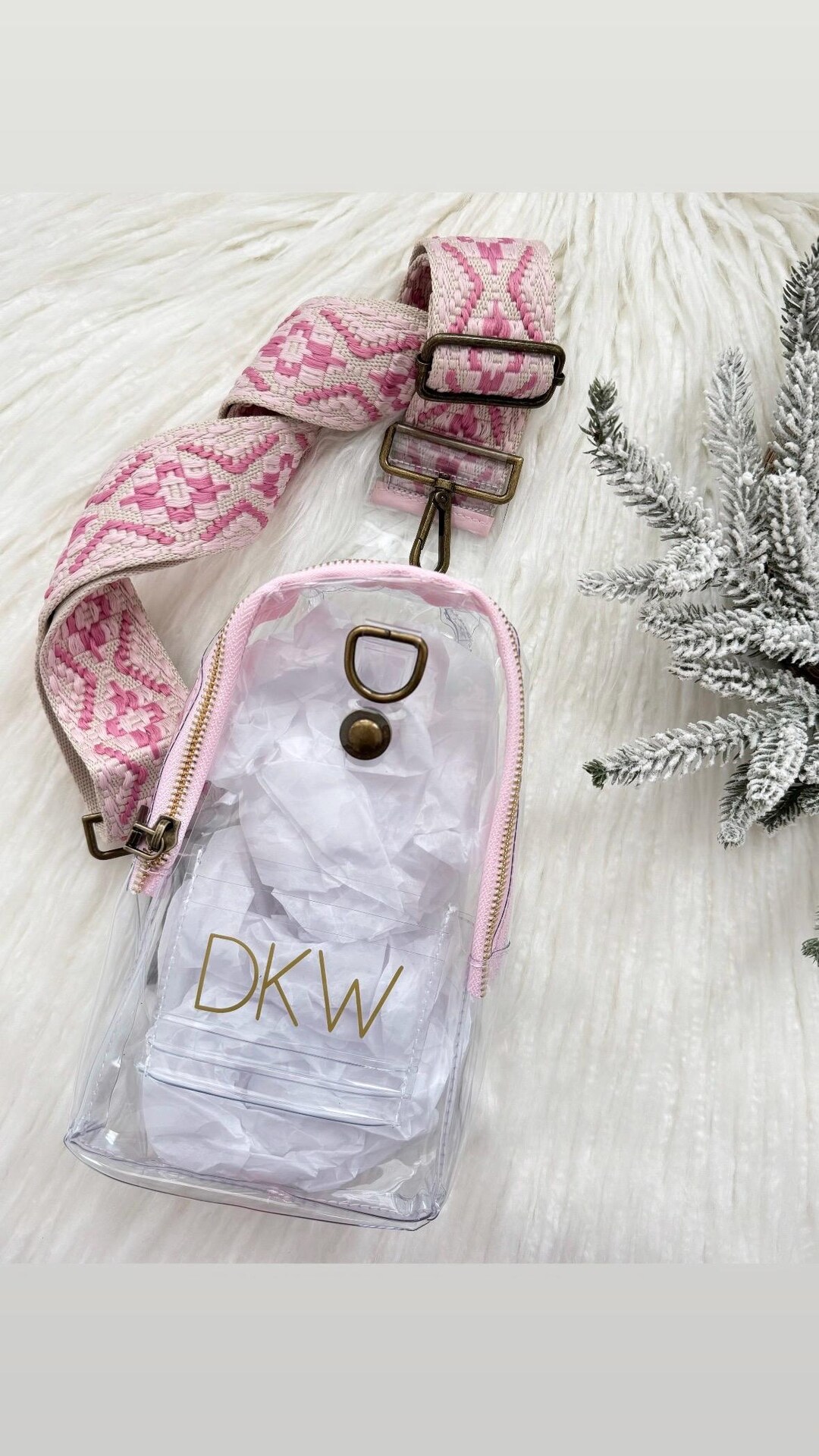 Personalized Clear Stadium Bag, Cross Body Bag With Strap, Concert ...
