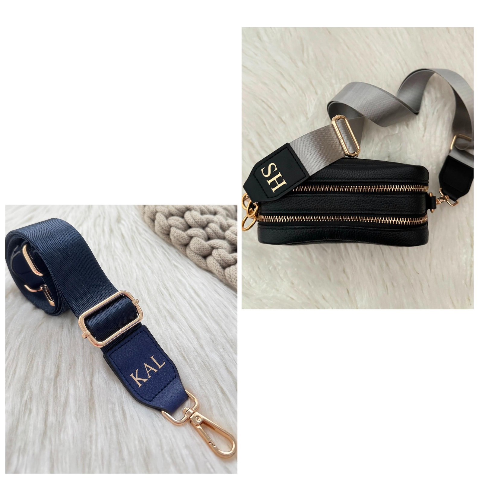 Initial Purse Straps Solid Colors | Game Day Crossbody Straps ...