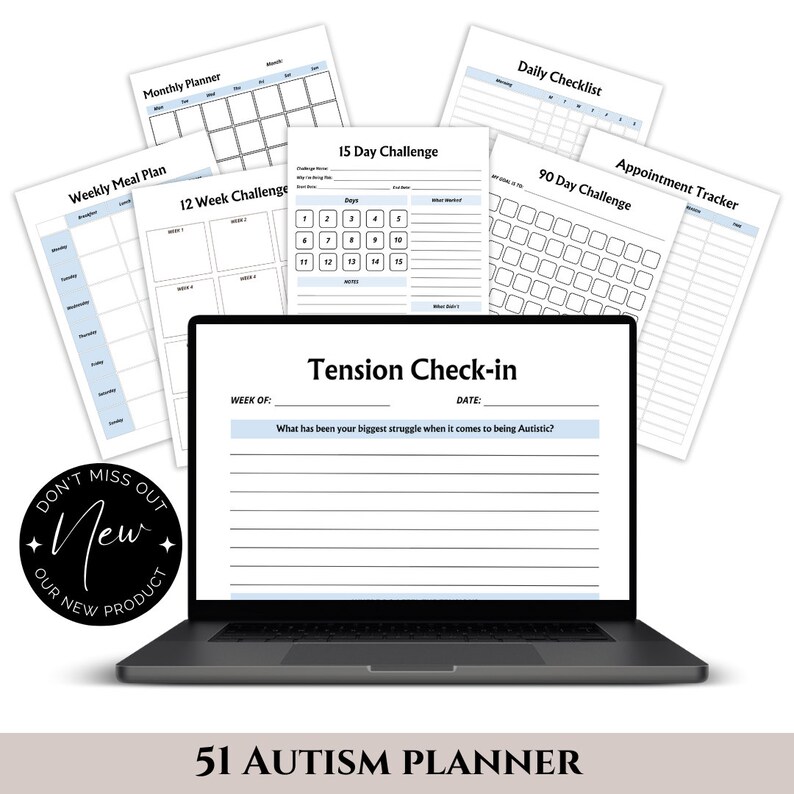 Autism Planner Pack, Behavior Tracker, Visual Schedule, Planner Inserts ...