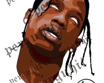Travis Scott Drawing - Etsy