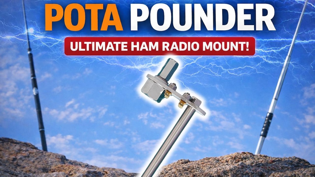POTA Pounder - Portable Ham Radio Antenna Mount | Ground Stake Mast - Etsy