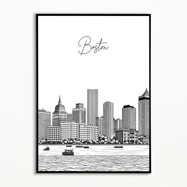 Boston Art - Etsy