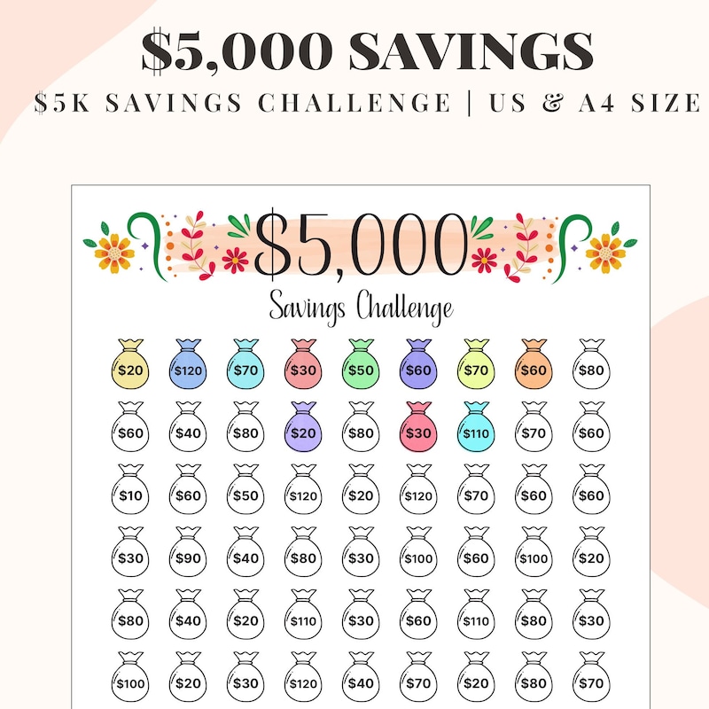 5 Dollar Binder - Etsy