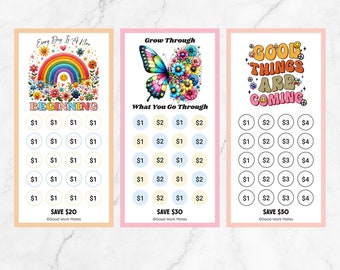 A6 Kawaii Black Cat Cute Mini Savings Challenge, Money Savings ...