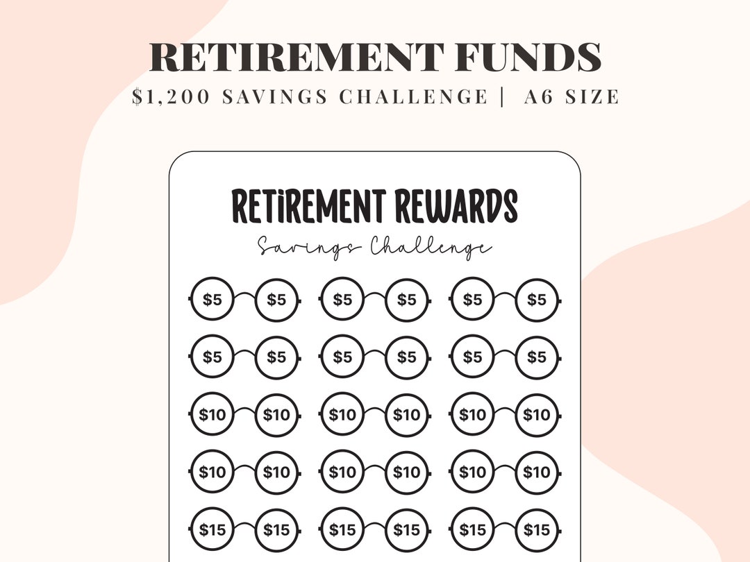 Retirement Fund Savings Challenge, Future Sinking Funds, Cash Stuffing ...
