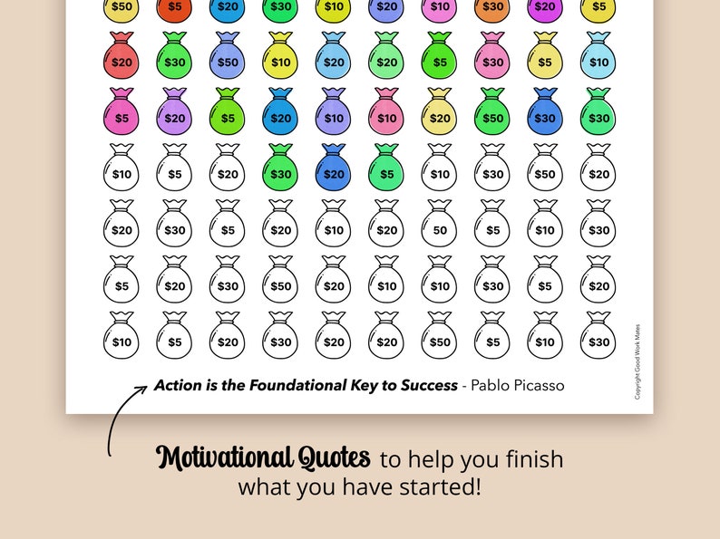 2k in 100 Days Savings Challenge, 2k Saving Challenges, 2000 Dollars ...