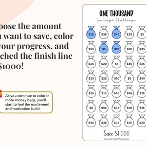 A6 1k Savings Challenge, 1k Saving Challenges, 1000 Dollars Savings ...
