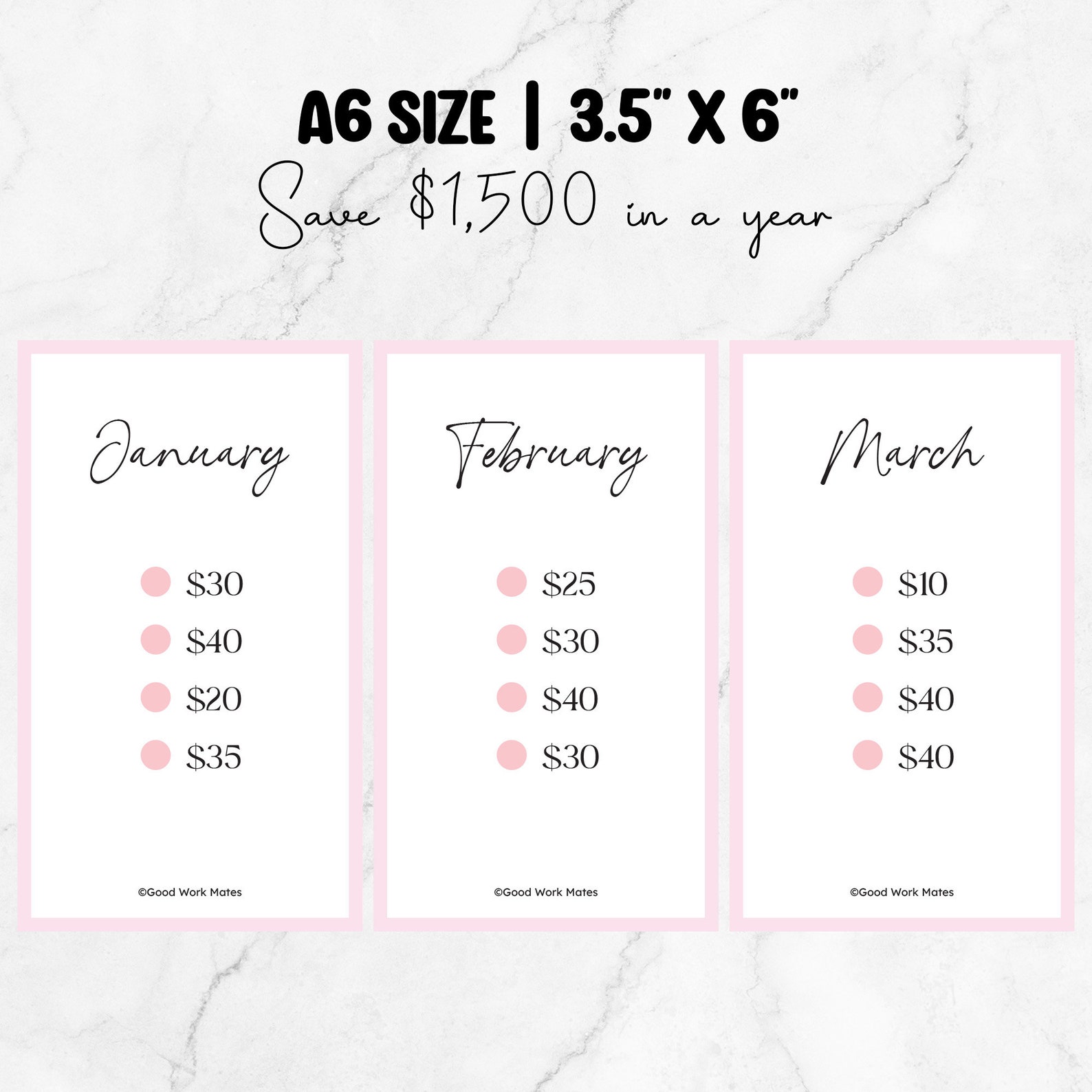 1.5K Budget Savings Challenge, Save 1500 a Year, 1.5k Savings Challenge ...