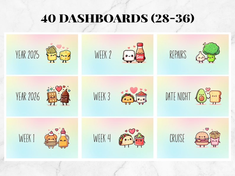 A6 Perfect Food Match Cash Envelopes Inserts, A6 Envelopes Binders, A6 ...